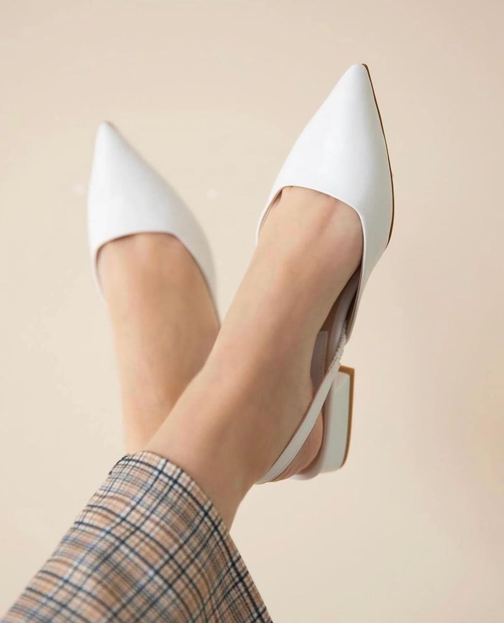 Trapeze Heel-White – Active Feet